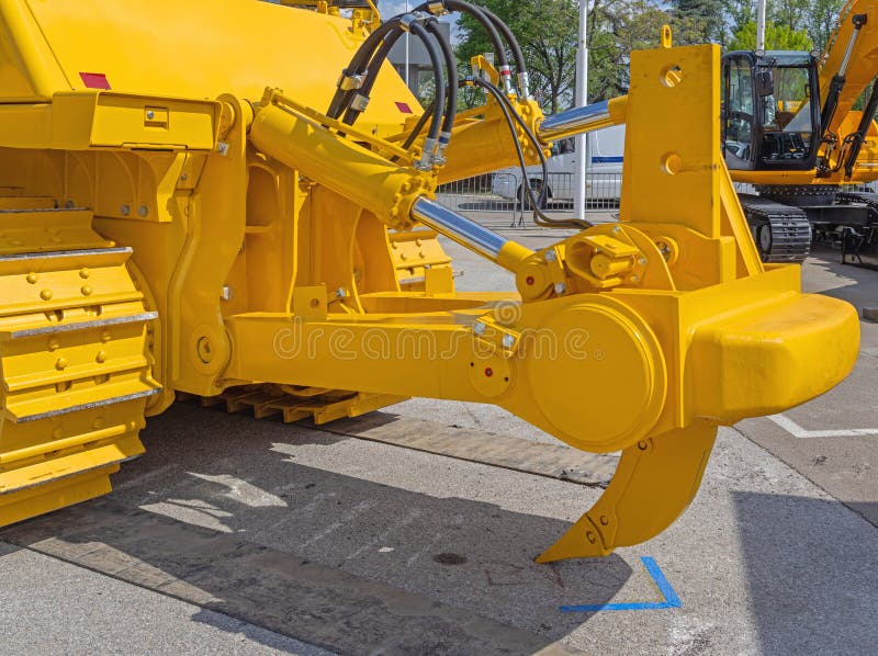 Single Ripper Bulldozer stock image. Image of 2022, ripper - 365790763