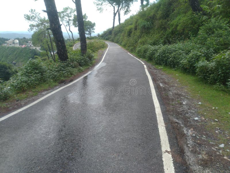 Single Road White White Sign Himachal Pradesh India 4 Stock Photo ...