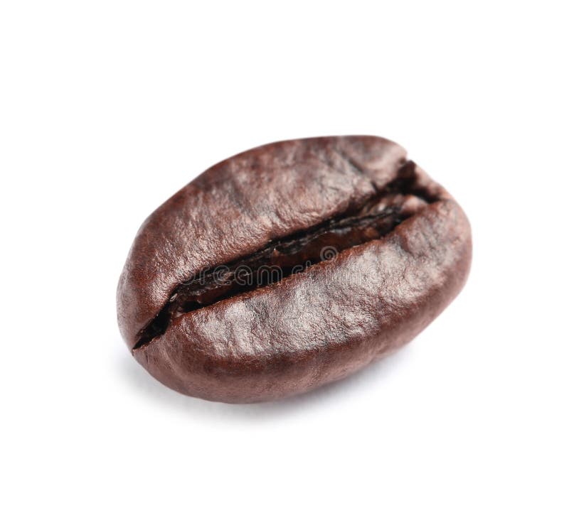 Single roasted coffee bean stock image. Image of morning - 126580627
