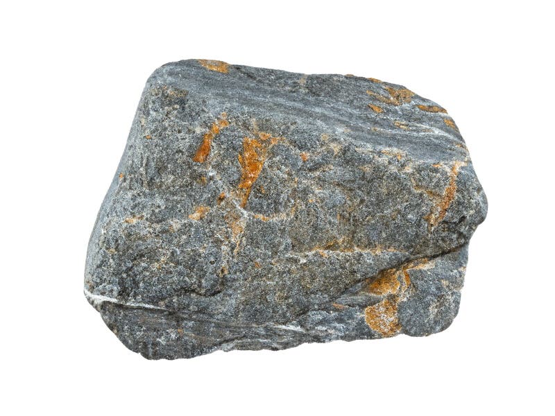 Single Rock on White Background Stock Illustration - Illustration of ...