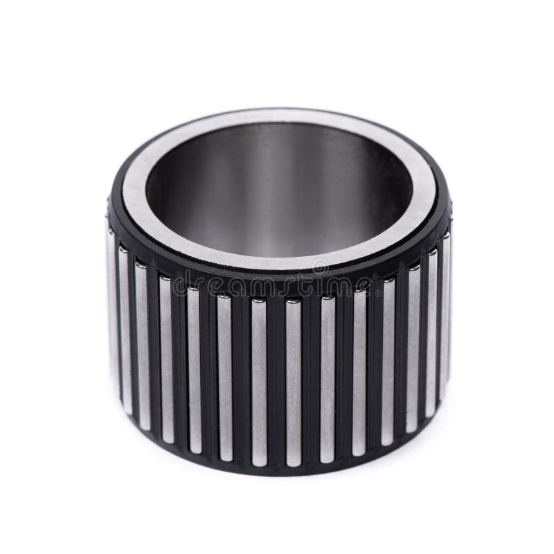 Single Roller Bearing with Plastic Part Stock Photo - Image of machine ...