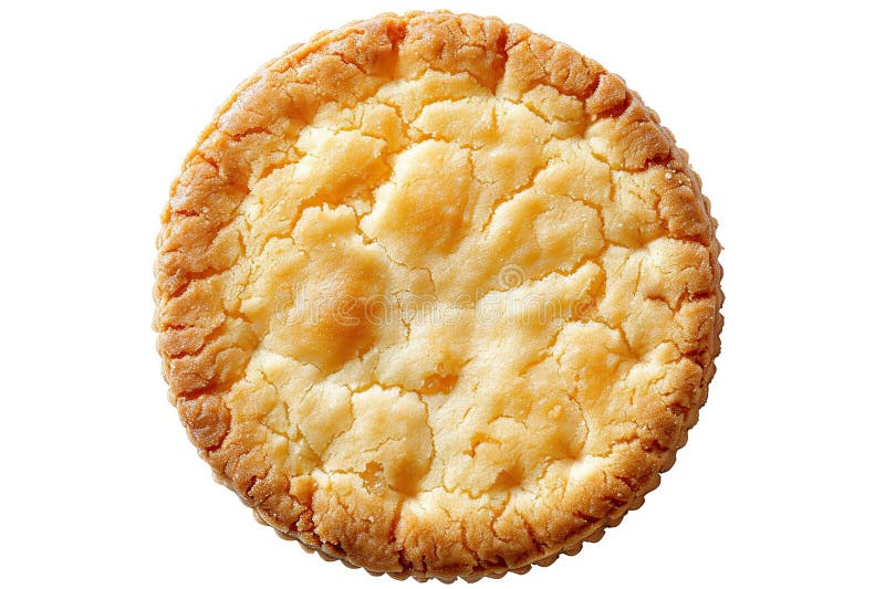 A Single Round Cracker stock illustration. Illustration of butter ...