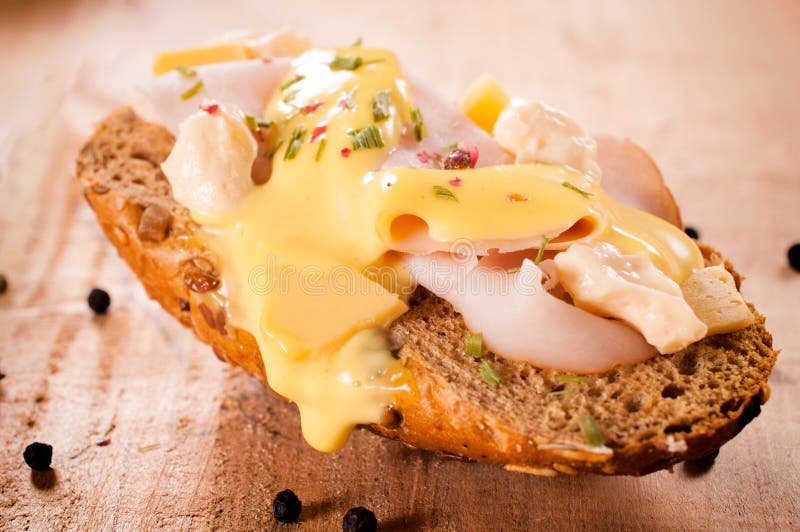 Single sandwich stock photo. Image of meat, bruschetta - 33999106