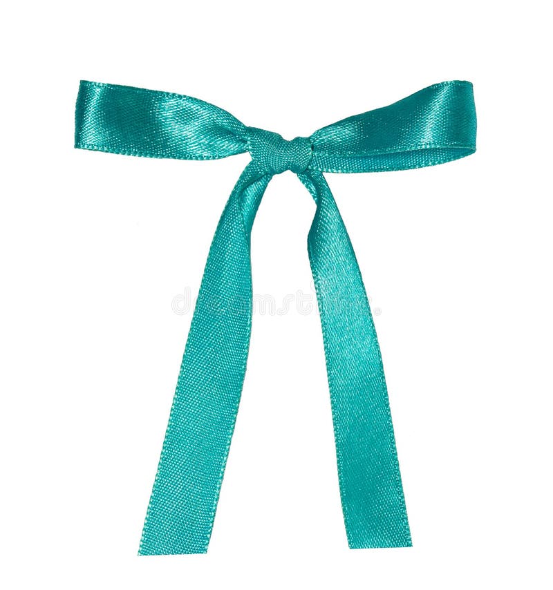 Satin blue ribbon bow stock image. Image of ribbon, isolated - 9988125