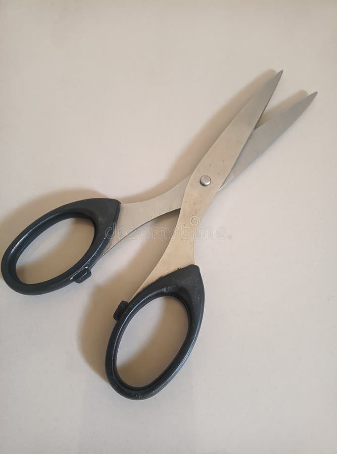 A Single Scissor Ready To Cut Stock Image - Image of goggles, single ...