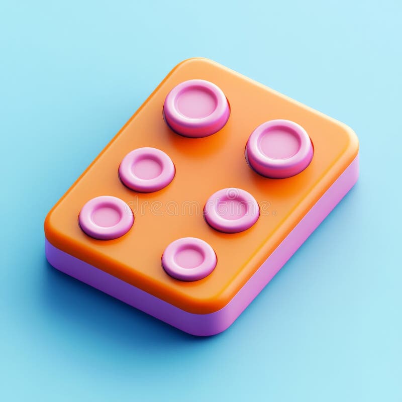 A Single Scoreboard Icon Rendered in 3D for Displaying Match Results ...