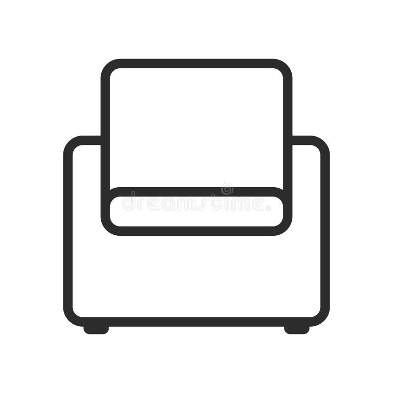 Single Seated Sofa. Vector Illustration Decorative Design Stock Vector ...