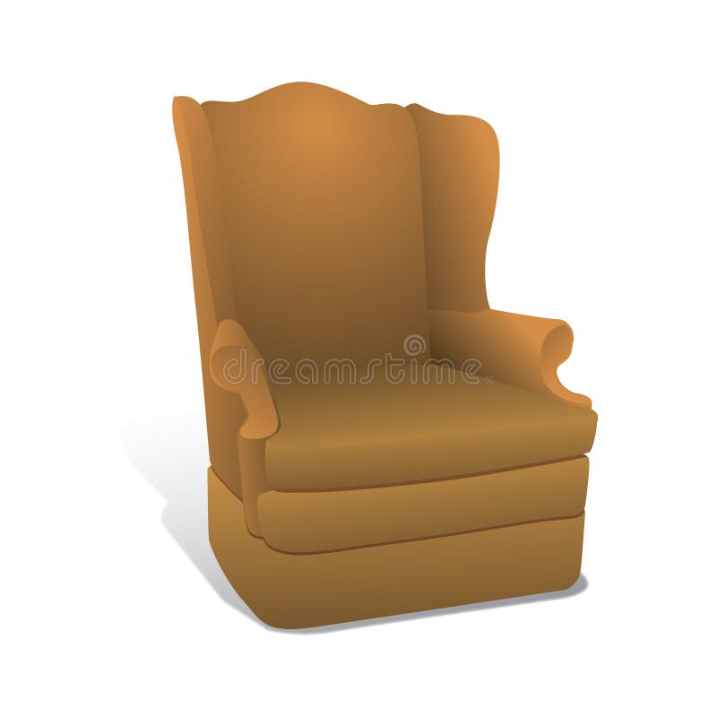 Single-seated Sofa. Vector Illustration Decorative Design Stock Vector ...