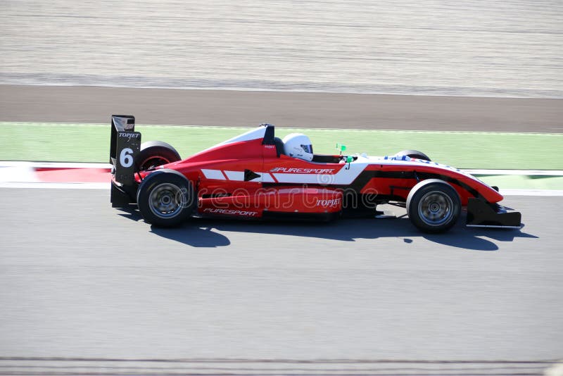 Single Seater Formula Racing Car Steering Wheel Detail Stock Photo ...