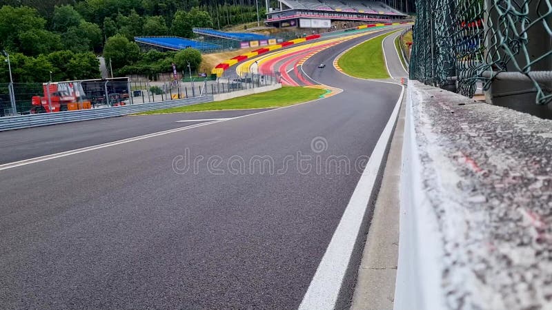A Single-seater Formula Car on the Track Alone Stock Video - Video of ...