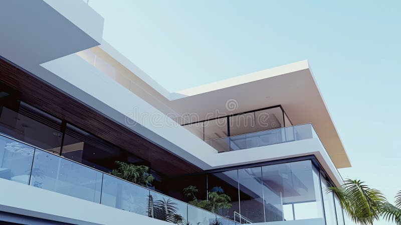 A Single-section Low-rise Building Spanning Three Floors, Showcasing ...