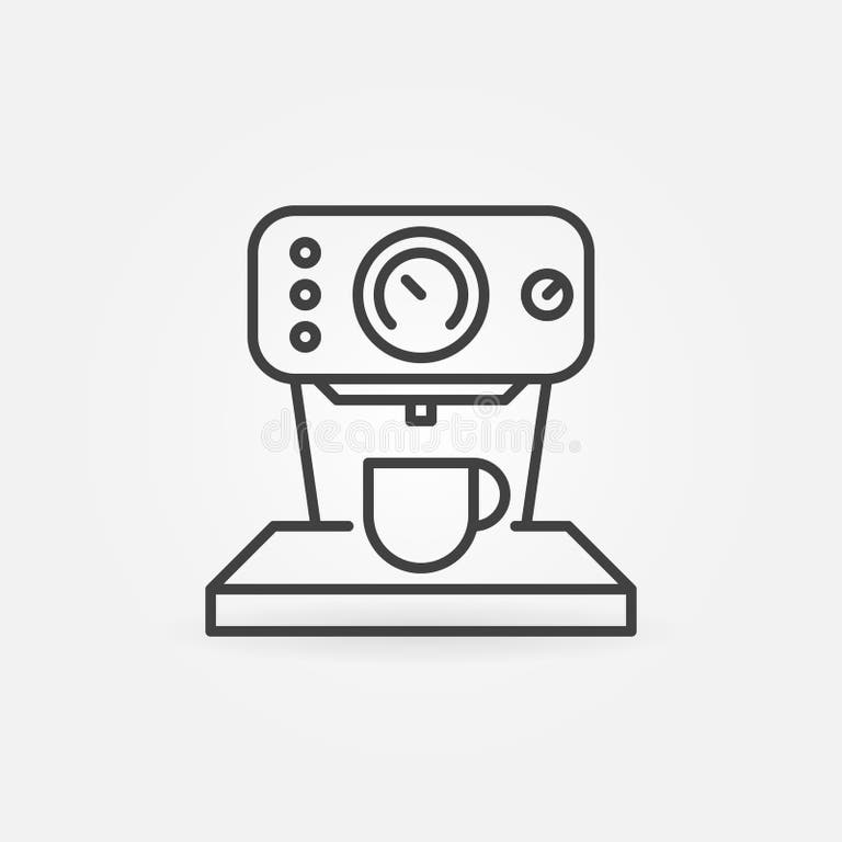 Single Serve Coffee Maker Machine Linear Vector Icon Stock Vector ...