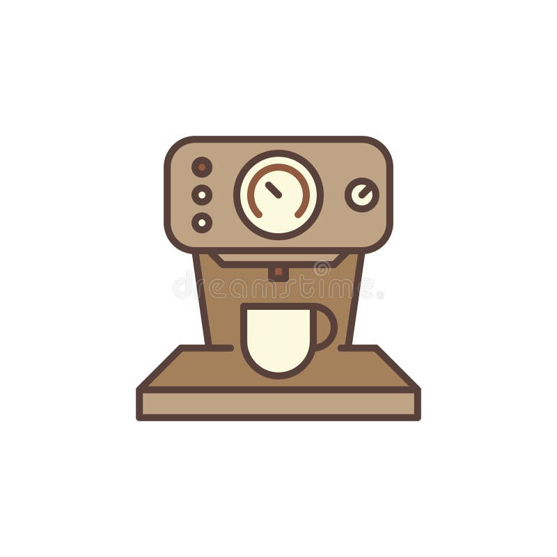 Single Serve Coffeemaker Machine Vector Creative Icon Stock Vector ...