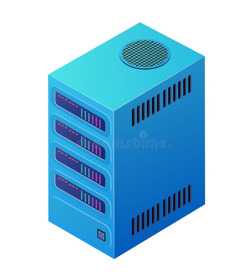 Single Server Network Technology of Connection Data Center Stock Vector ... Single Server Network Technology of Connection Data Center Stock Vector ...