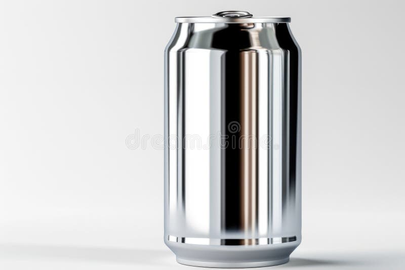 A Single Serving Can of Soda Sitting on a White Surface, Ready for ...