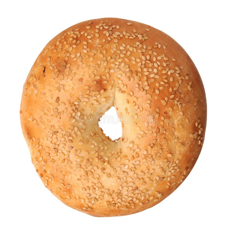 Single bagel stock image. Image of isolated, fresh, chocolate - 50703551