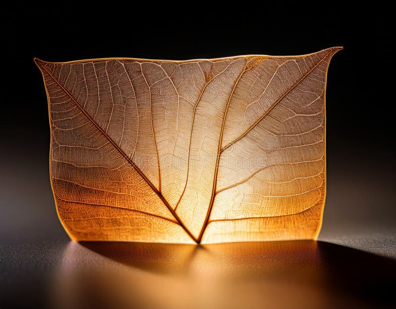 A Single Sheet of Translucent Paper Illuminated from Behind, Creating a ...