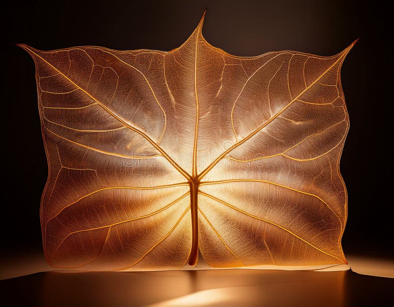 A Single Sheet of Translucent Paper Illuminated from Behind, Creating a ...