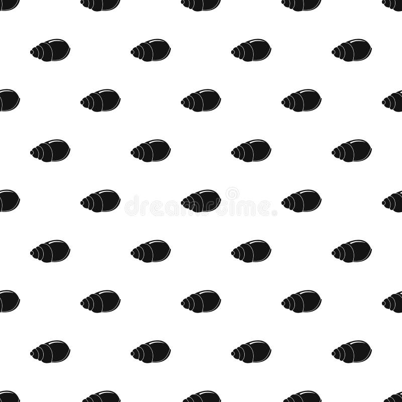 Single Shell Pattern Seamless Vector Stock Vector - Illustration of ...