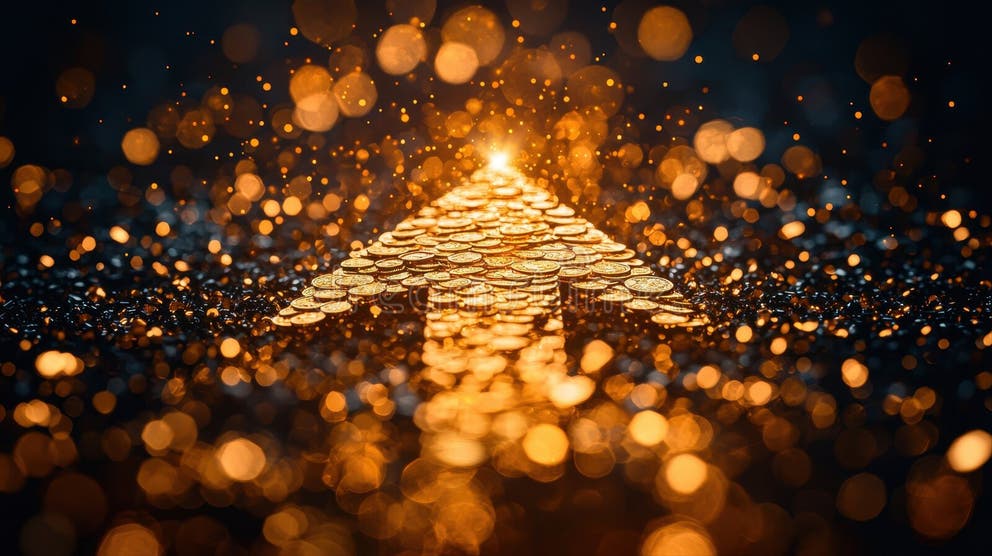 A Single Shiny Gold Coin Displayed on a Soft Surface with a Subtle ...