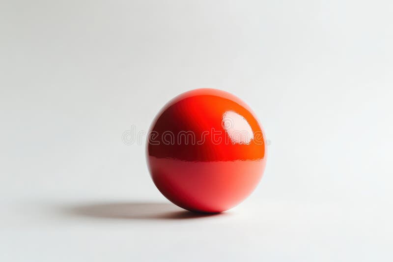A Single Shiny Red Egg on a White Background Stock Illustration ...