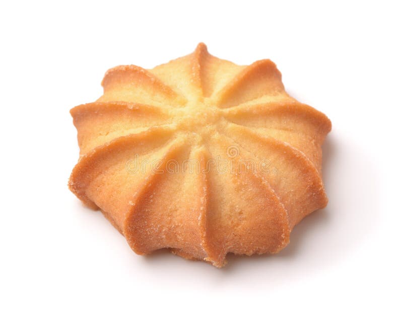 Single shortbread cookie stock image. Image of eating - 369859901