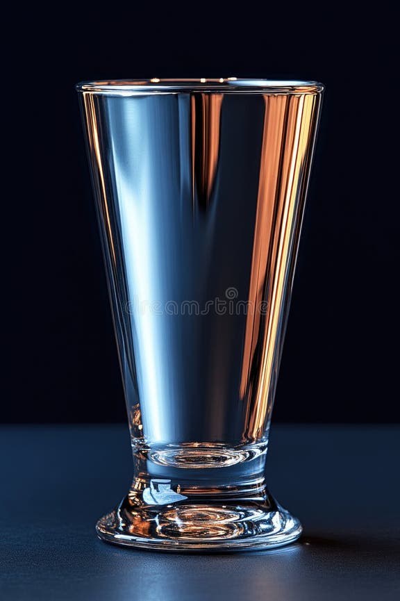 A Single Shot Glass Sitting on a Table, Ready for Use Stock Image ...