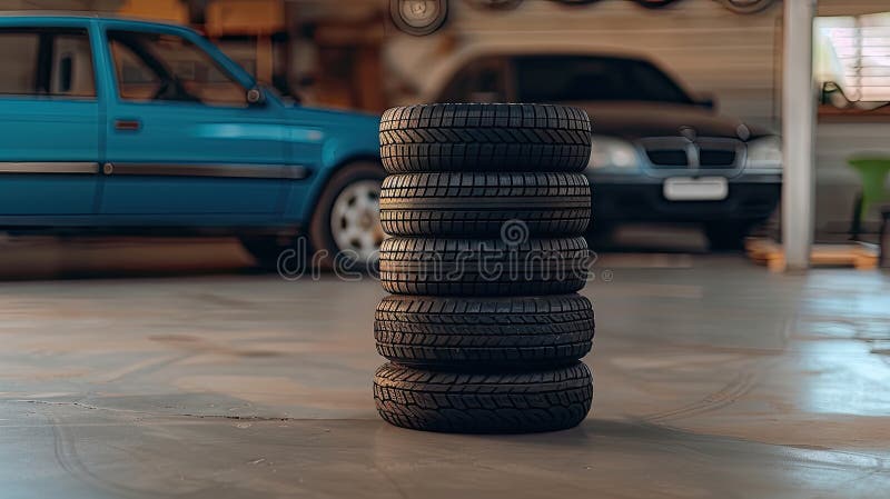 A Single Silver Wheel with a Multi-spoke Design Sits Atop a Stack of ...