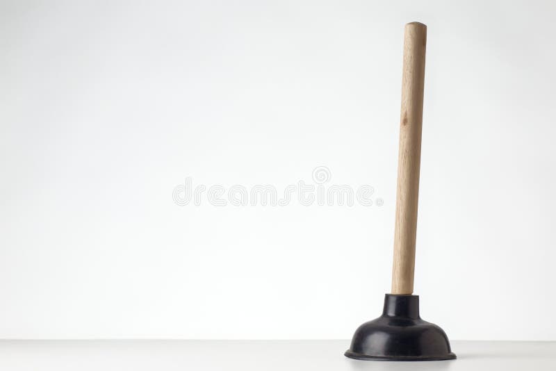 Single sink plunger stock photo. Image of wood, sink - 82648710