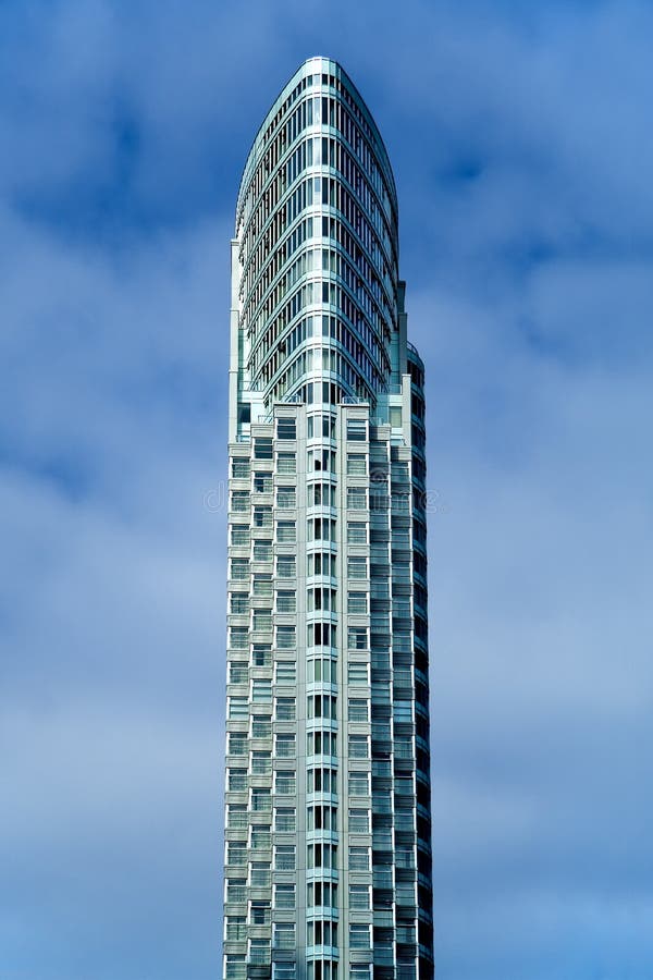 Single skyscraper stock image. Image of architect, apartment - 9545129