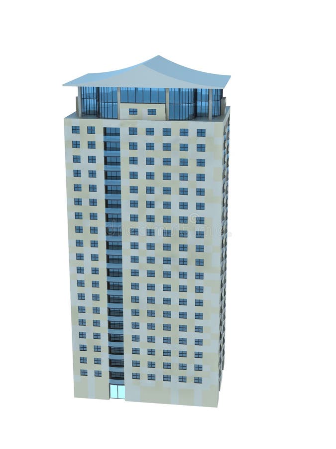 3d skyscraper stock photo. Image of architecture, model - 45936786