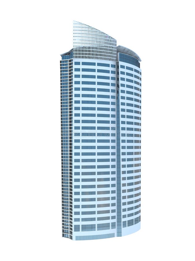 Single skyscraper stock illustration. Illustration of architecture ...