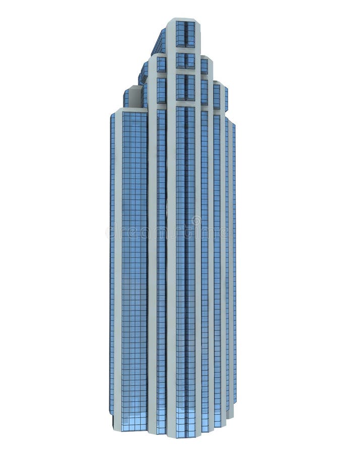 Single skyscraper stock illustration. Illustration of horizontal - 56435527