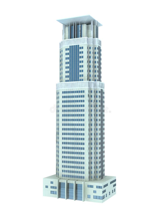 Single skyscraper stock illustration. Illustration of skyscraper - 56629279