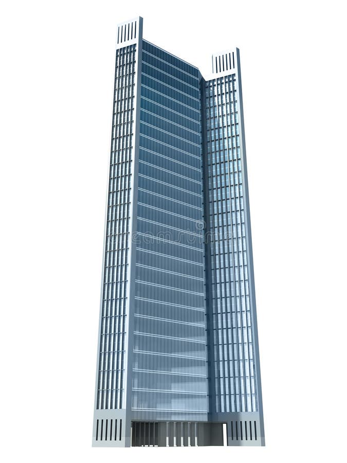 Single skyscraper stock illustration. Illustration of vitrolite - 55815804