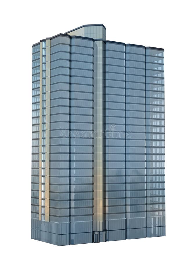 Single skyscraper stock illustration. Illustration of vitrolite - 55815804