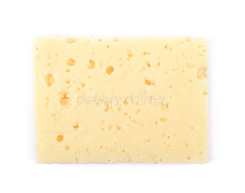Slice of cheese isolated stock photo. Image of portion - 108147298