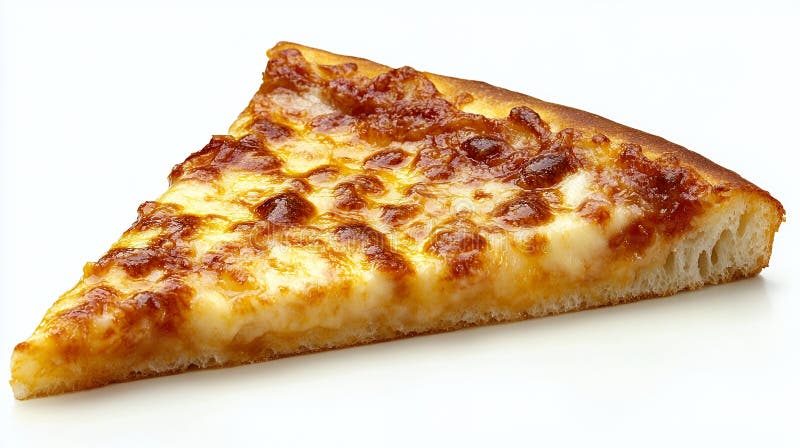 A Single Slice of Cheese Pizza with a Crispy Crust Stock Image - Image ...