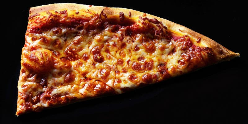 A Single Slice of Pizza Served on a Plate, Ready To Be Eaten Stock ...