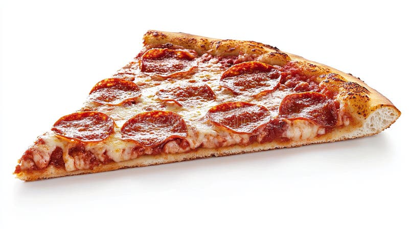 A Single Slice of Pizza Styled with Fresh Toppings. Picture Stock Image ...