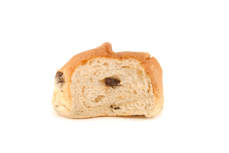Slice of Raisin Bread on Plate Stock Image - Image of piece, shot: 20987017
