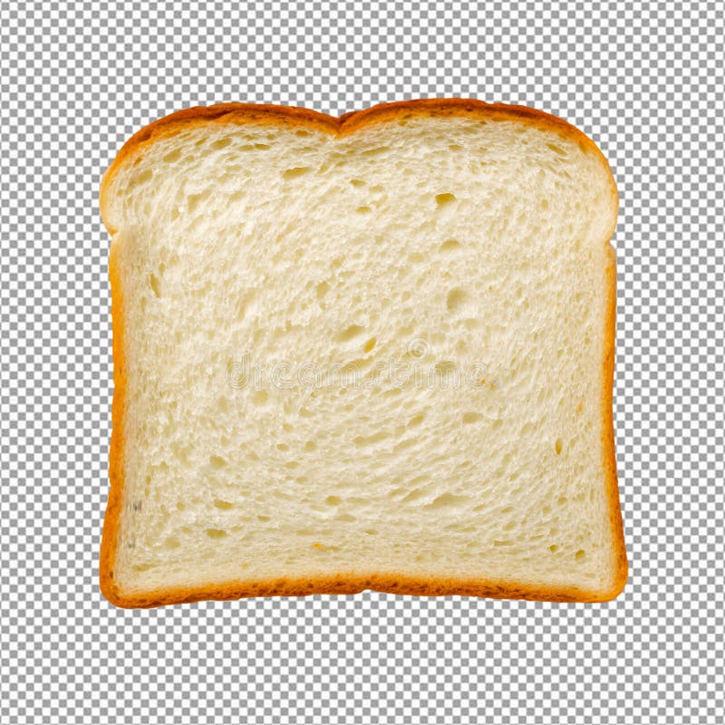 A Single Slice of White Bread with a Golden-brown Crust Stock Image ...