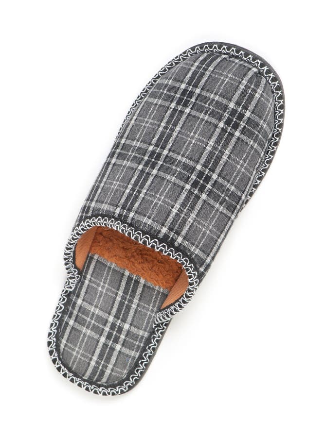 The Single Slipper Isolated on a White Background Stock Image - Image ...