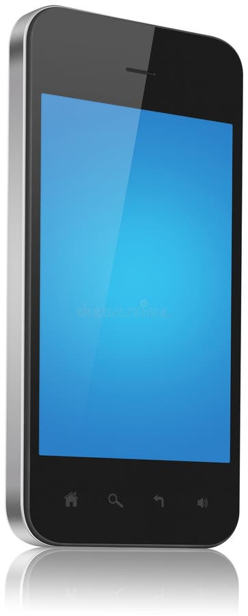 Single smartphone isolated stock image. Image of background - 125133743