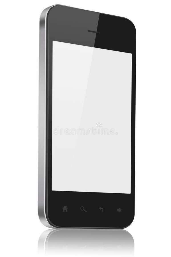 Single smartphone isolated stock image. Image of background - 125133743