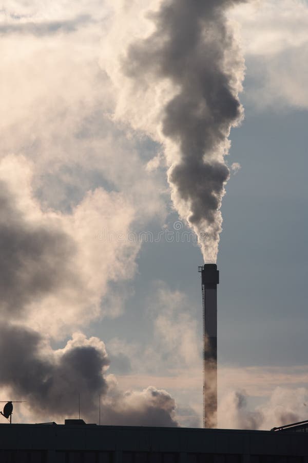 Single smoke stack stock photo. Image of kyoto, power - 3963326