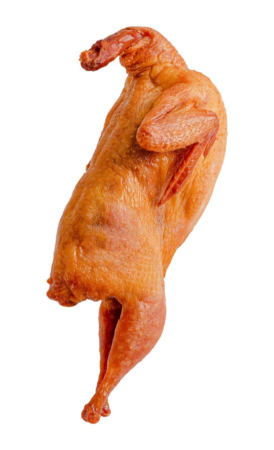 Single Smoked Quail Isolated on White Stock Image - Image of nutrition ...