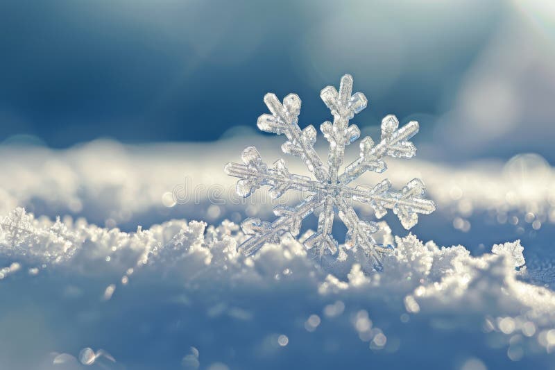 Perfectly Formed Snowflake stock illustration. Illustration of ...