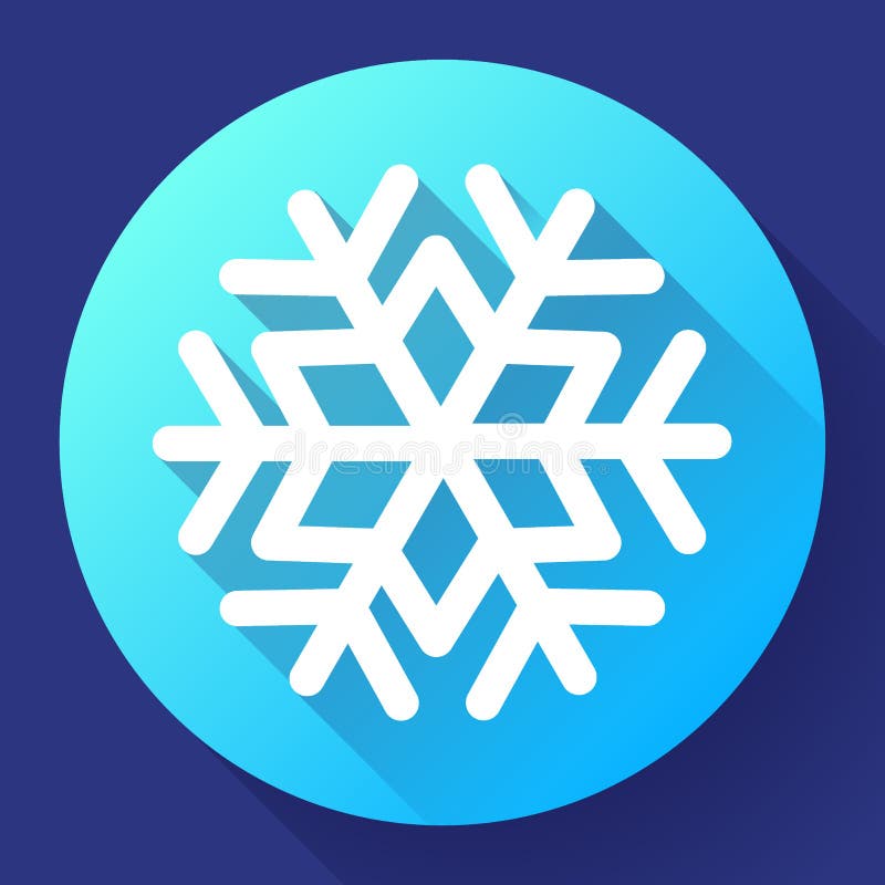 Single Snowflake Icon, Flat Snow Icon Flat Style. Stock Vector ... Single Snowflake Icon, Flat Snow Icon Flat Style. Stock Vector ...