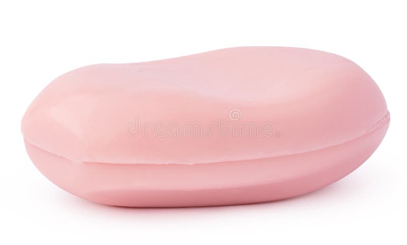 Single Soap Bar Isolated on White Background Stock Image - Image of ...